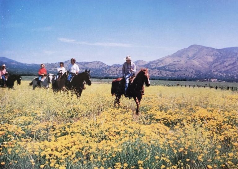 Rankin Ranch vintage postcard w/ Tehachapi Mountains | DudeRanch.com